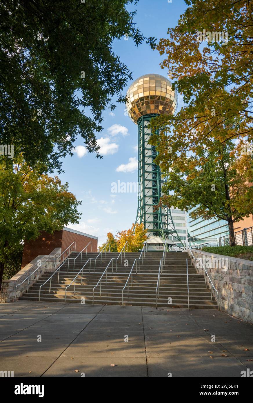 The Sunsphere in World's Fair Park in downtown Knoxville, Tennessee ...