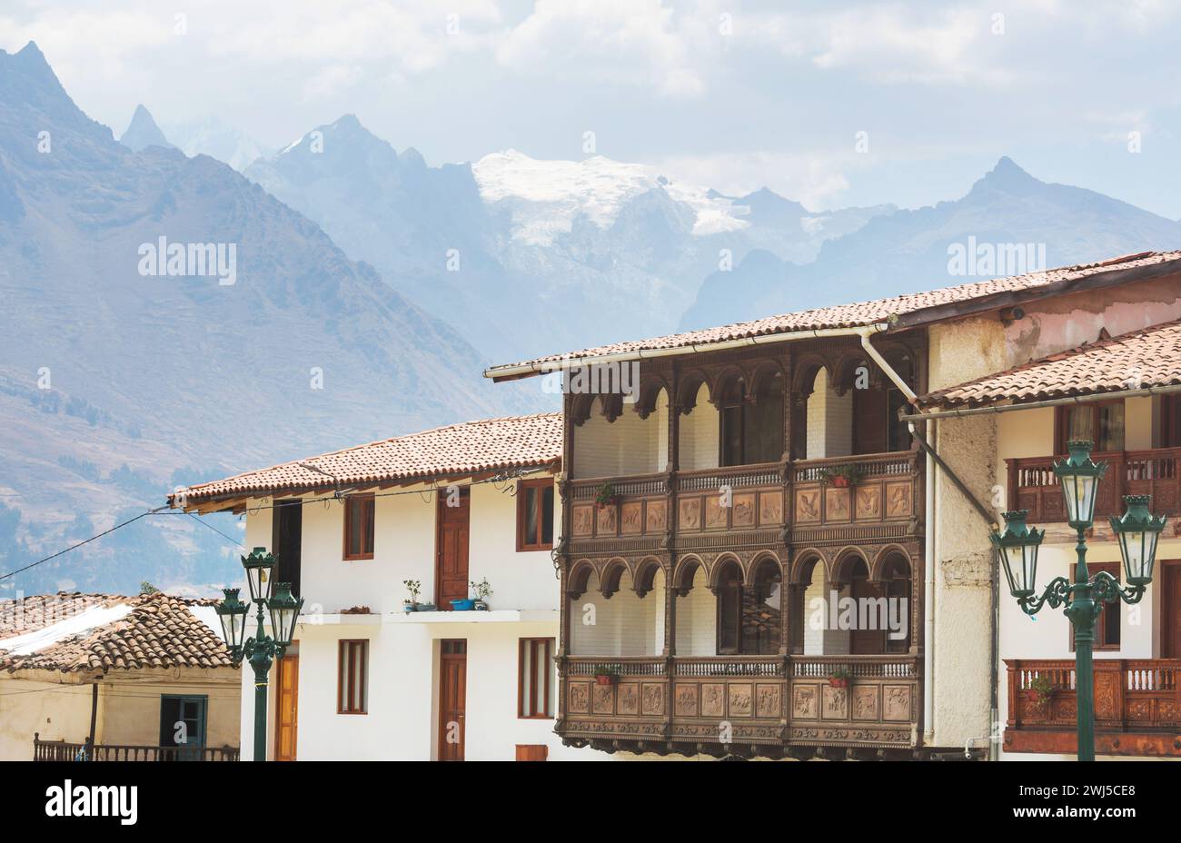 Colonial village in Peru Stock Photo - Alamy