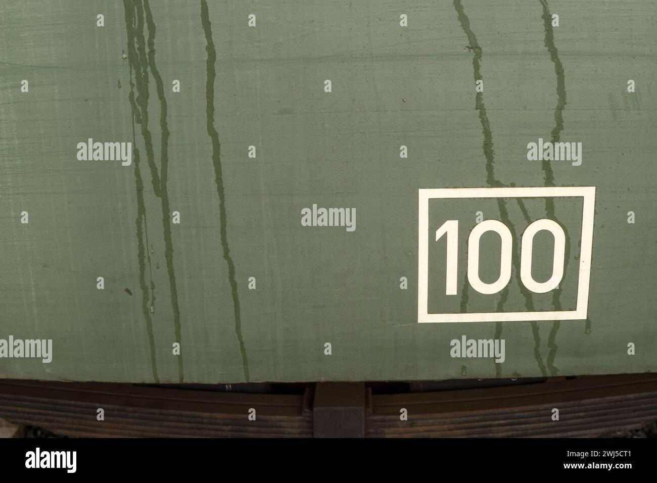 Old german train wagon with signing Stock Photo - Alamy