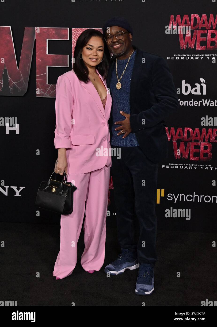 Westwood, USA. 12th Feb, 2024. Lil Rel Howery and Verina Howery ...