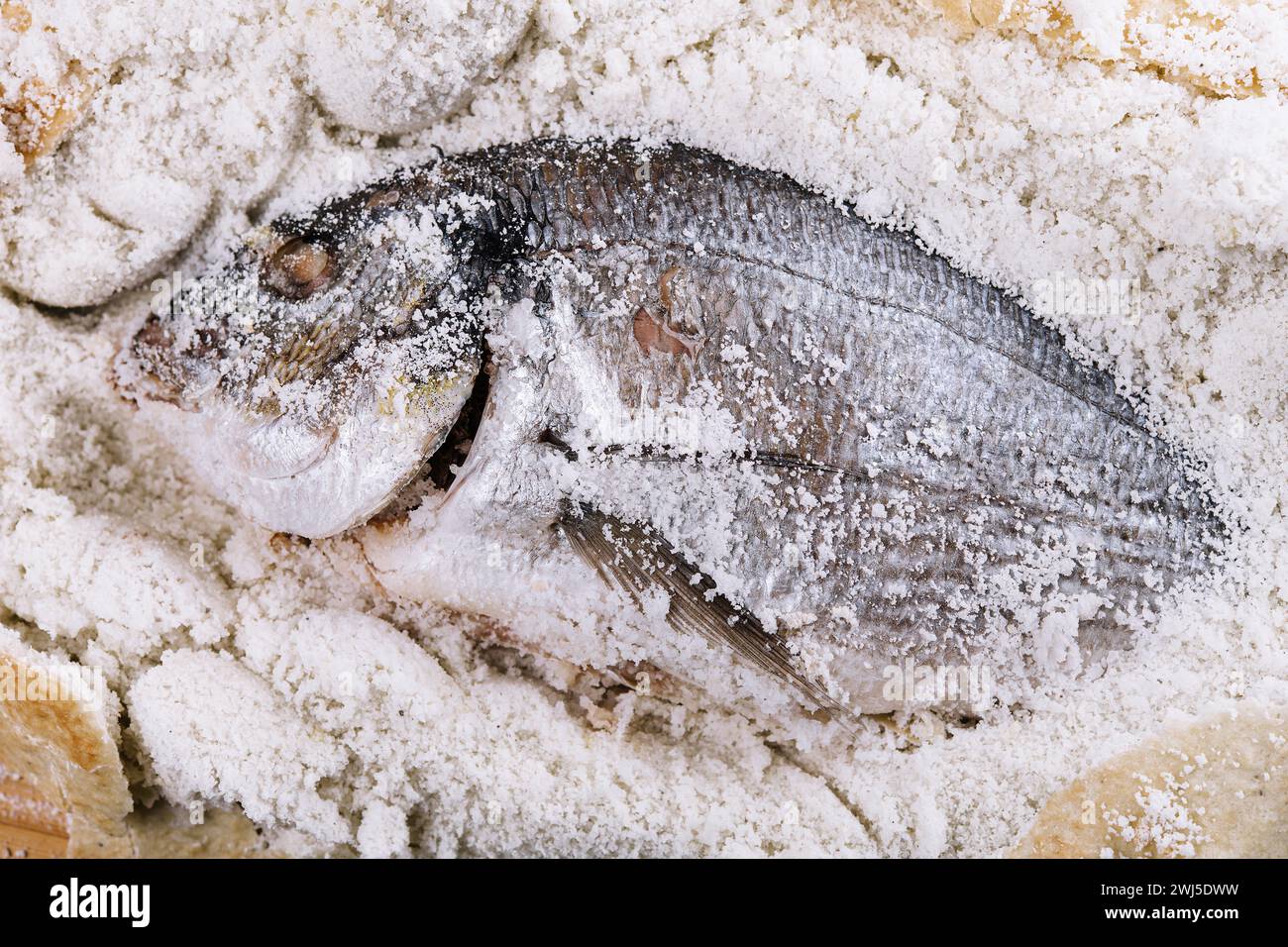 Top view roasted fish hi-res stock photography and images - Alamy