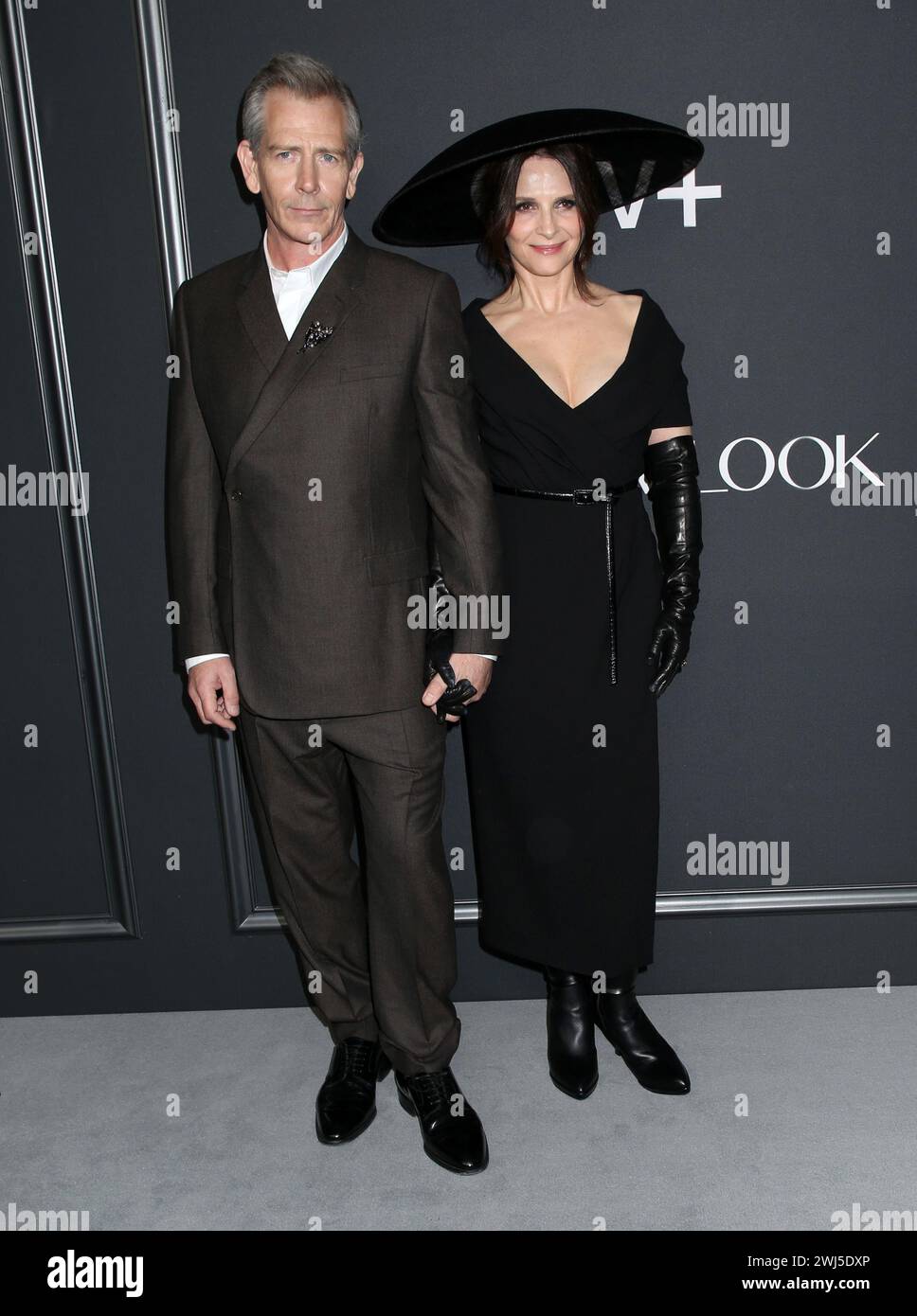 New York City, USA. 12th Feb, 2024. Ben Mendelsohn and Juliette Binoche ...
