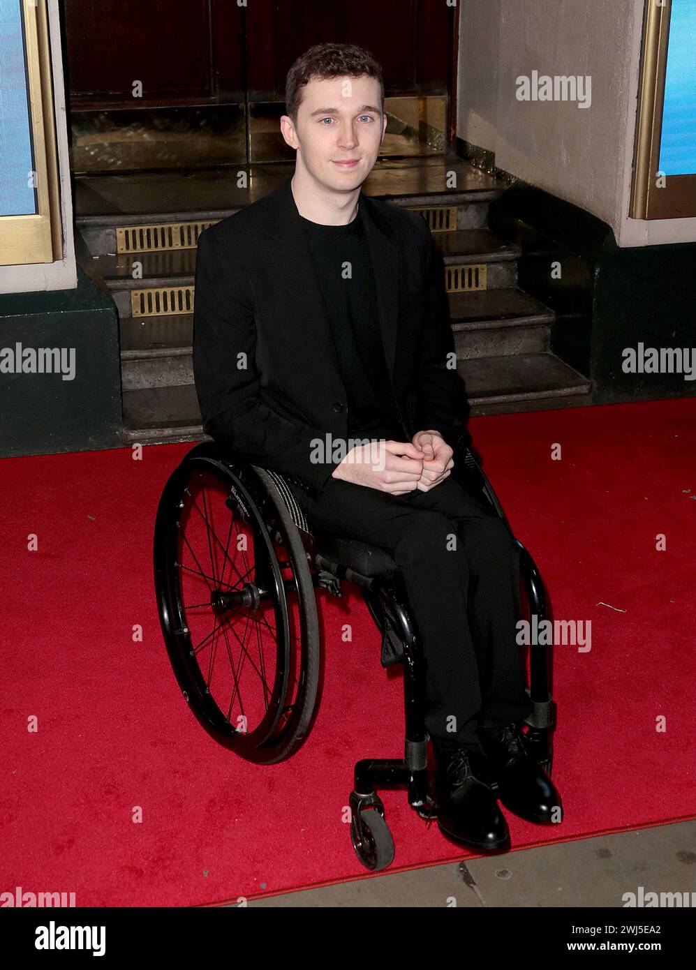 Feb 11, 2024 - London, England, UK - Ed Larkin attending WhatsOnStage ...
