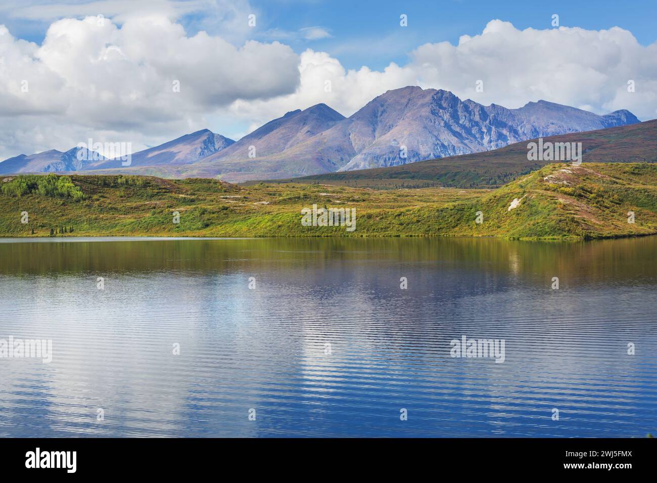 Lake in Alaska Stock Photo - Alamy