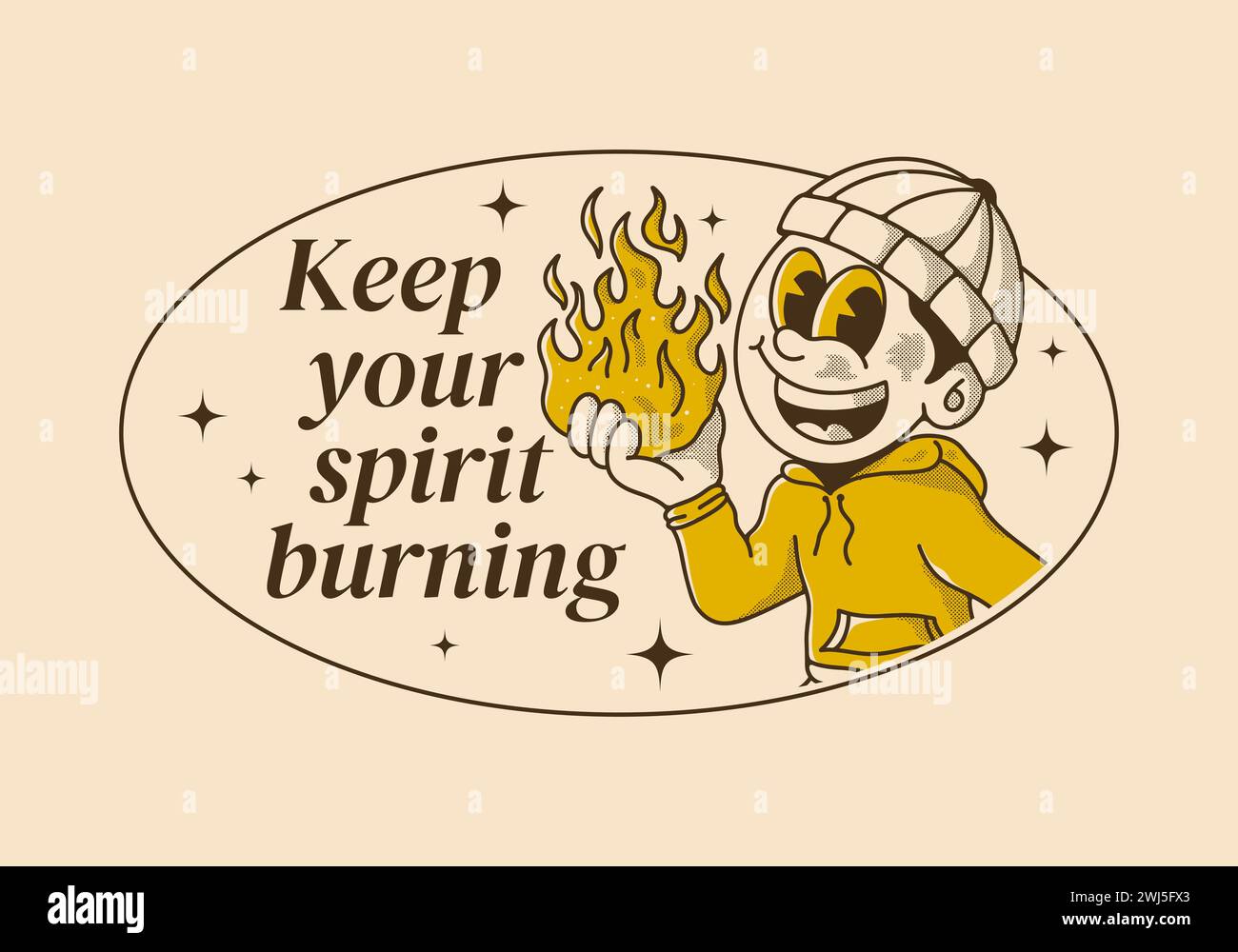 Fire spirit cartoon Stock Vector Images - Alamy