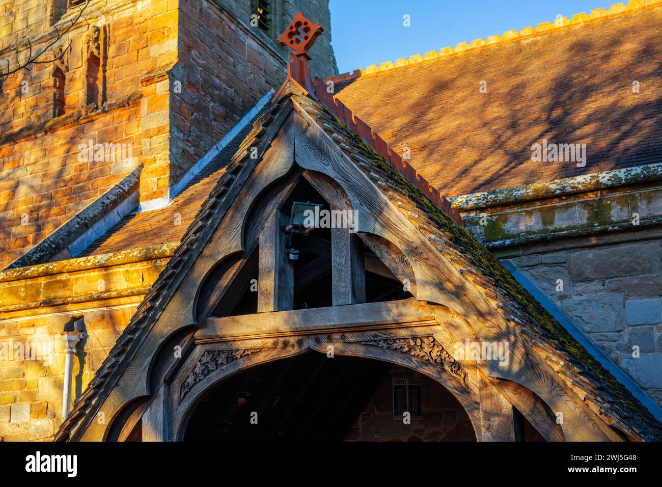 beoley church worcestershire england uk Stock Photo - Alamy