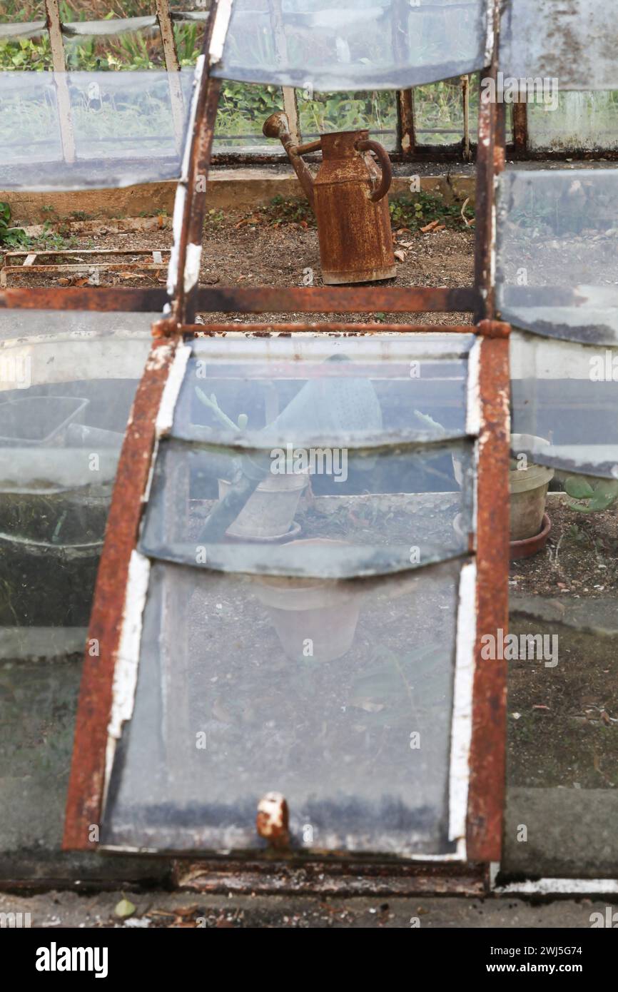 Old greenhouse from the 19th century in Domaine de Montclair in ...