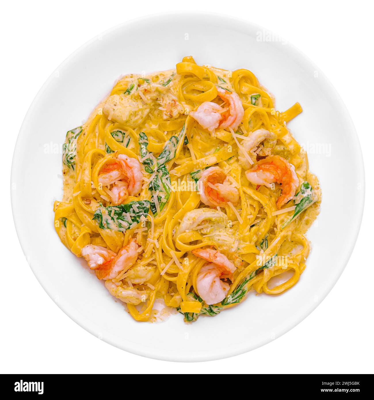 Plate alfredo pasta cooking Cut Out Stock Images & Pictures - Alamy