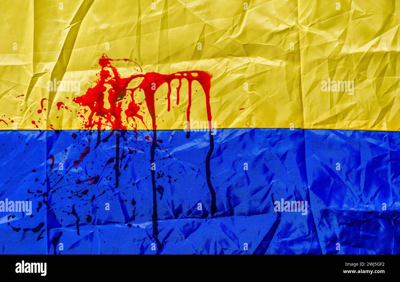 Blood flag hi-res stock photography and images - Alamy
