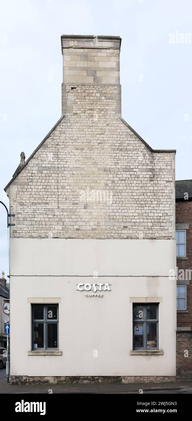 Costa coffee shop in the market town of Uppingham, Rutland, England ...