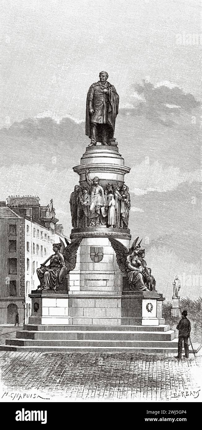 Memorial to 19th-century leader Daniel O'Connell by John Henry Foley ...