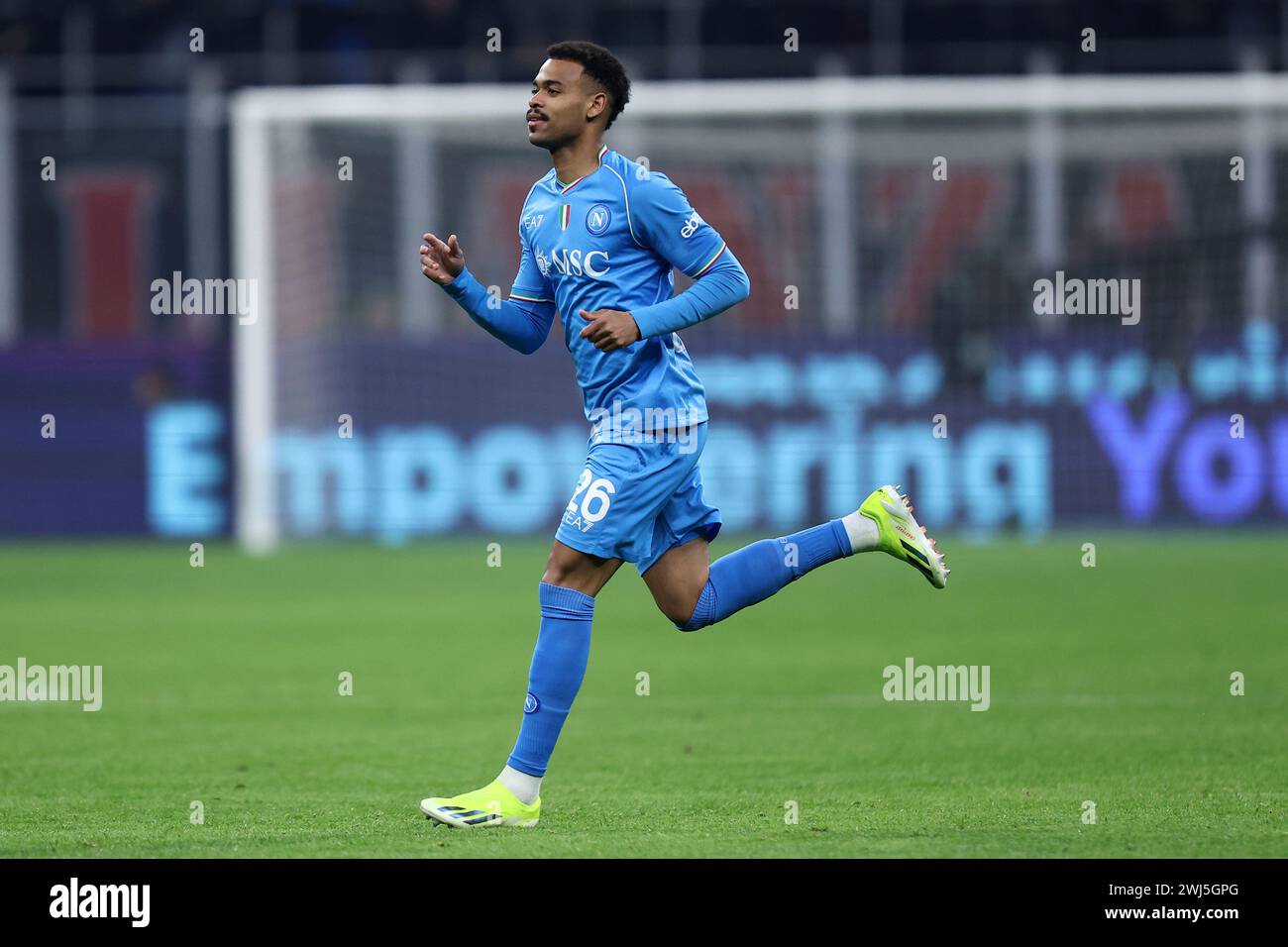 Cyril Ngonge of Ssc Napoli gestures during the Serie A match beetween ...