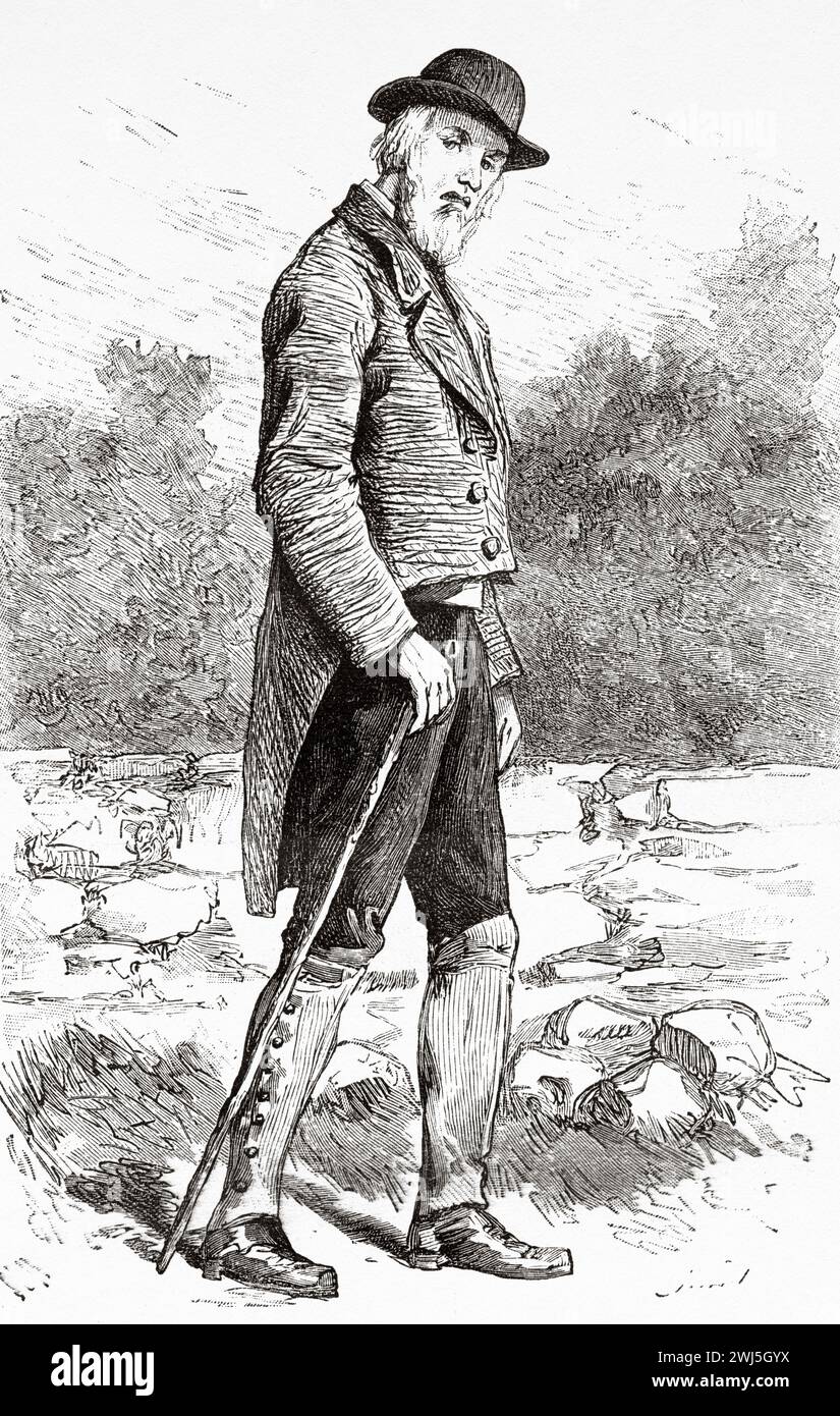 Old Irish farmer, County Carlow. Republic of Ireland. Europe. Three ...