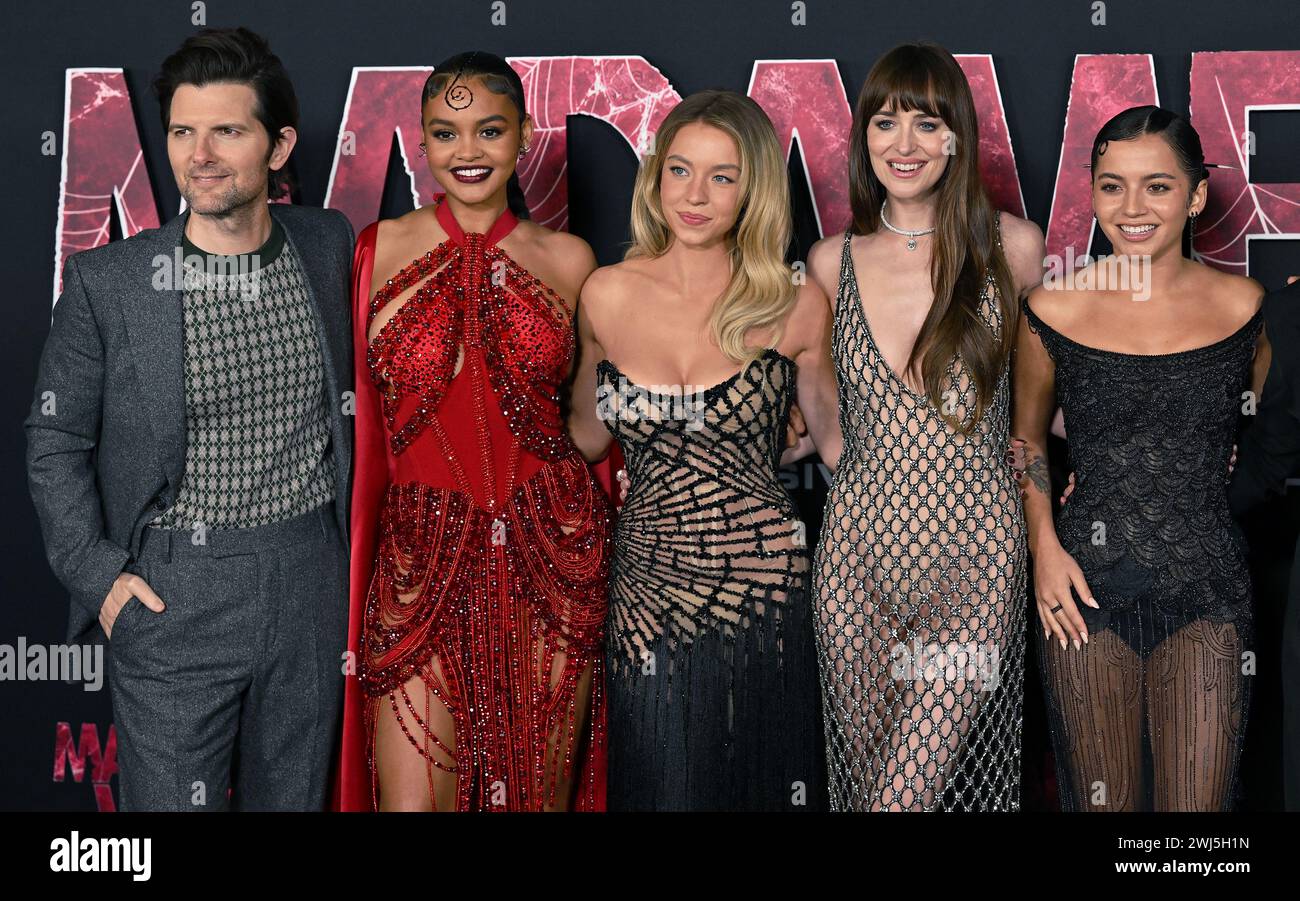 Los Angeles, United States. 12th Feb, 2024. (L-R) Adam Scott, Celeste O ...