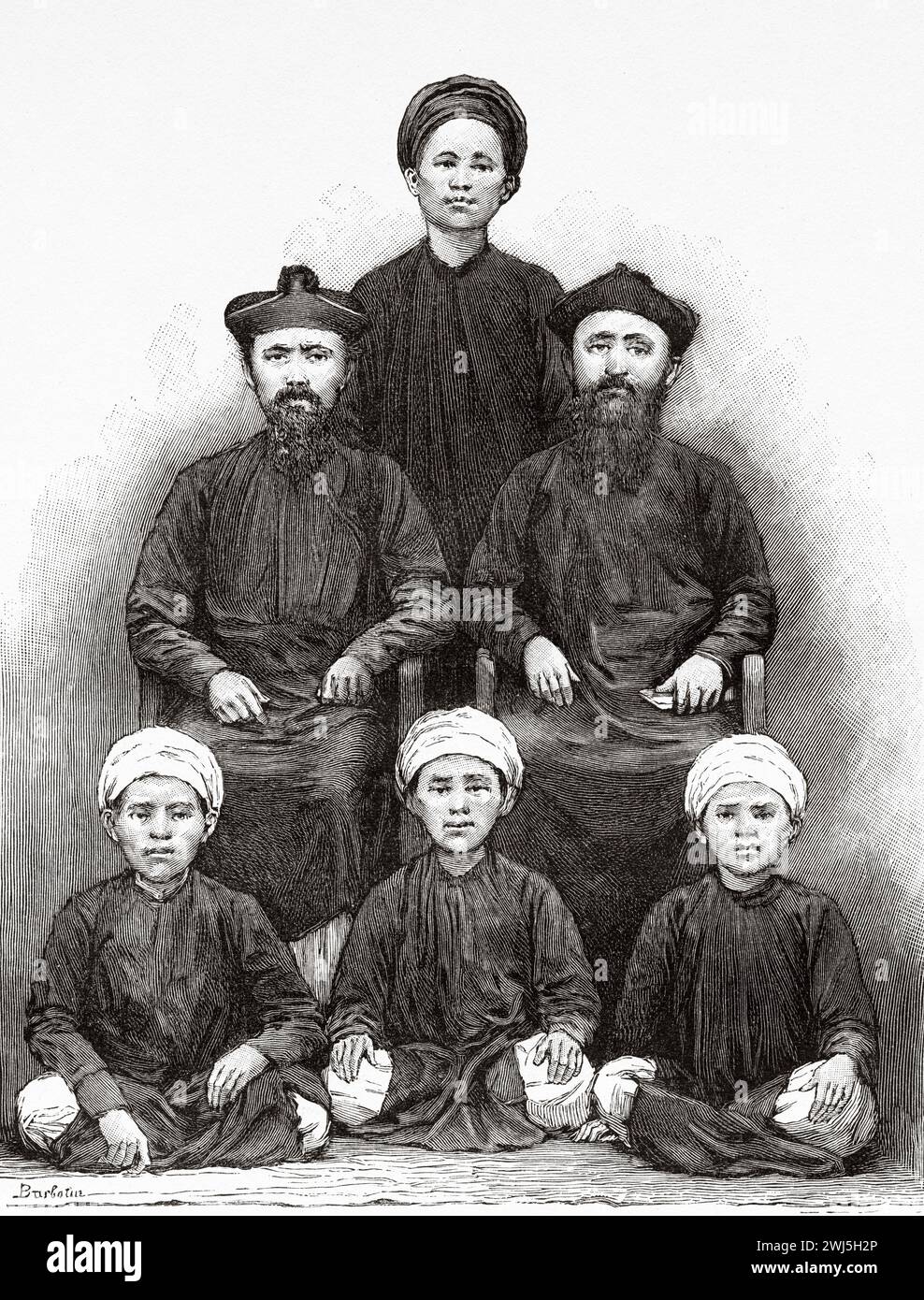 Hoang Oanh Nguyen collage students. Tonkin, French Indochina. Vietnam ...