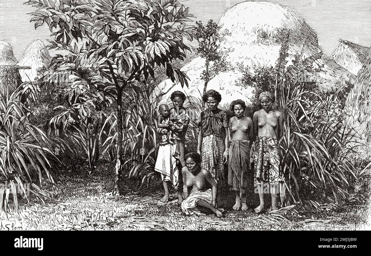 Natives of Suva, Fiji island, Oceania. Travel to the Fiji Islands 1889 ...
