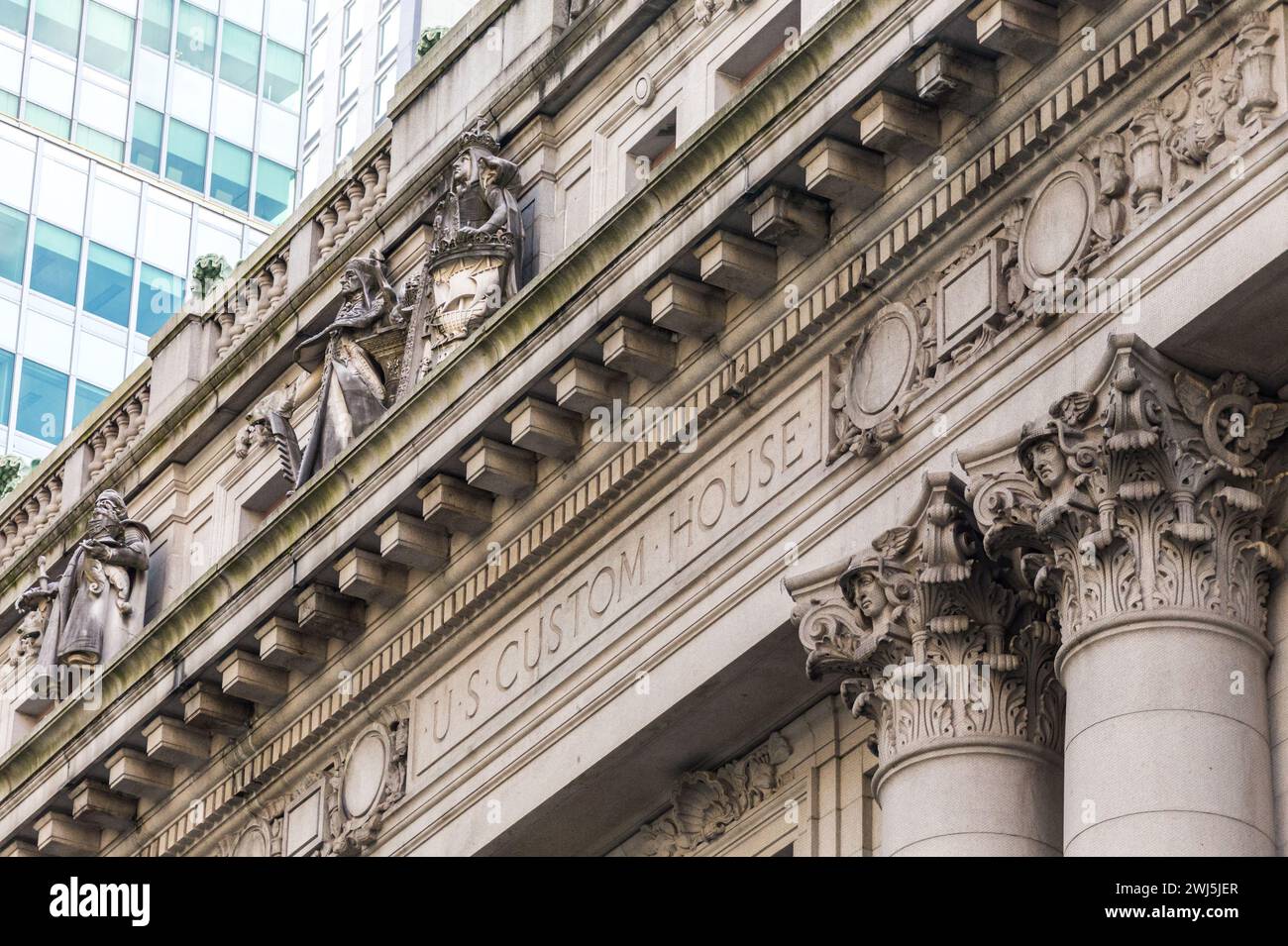 Customs house of the United States of America in Lower Manhattan, New ...