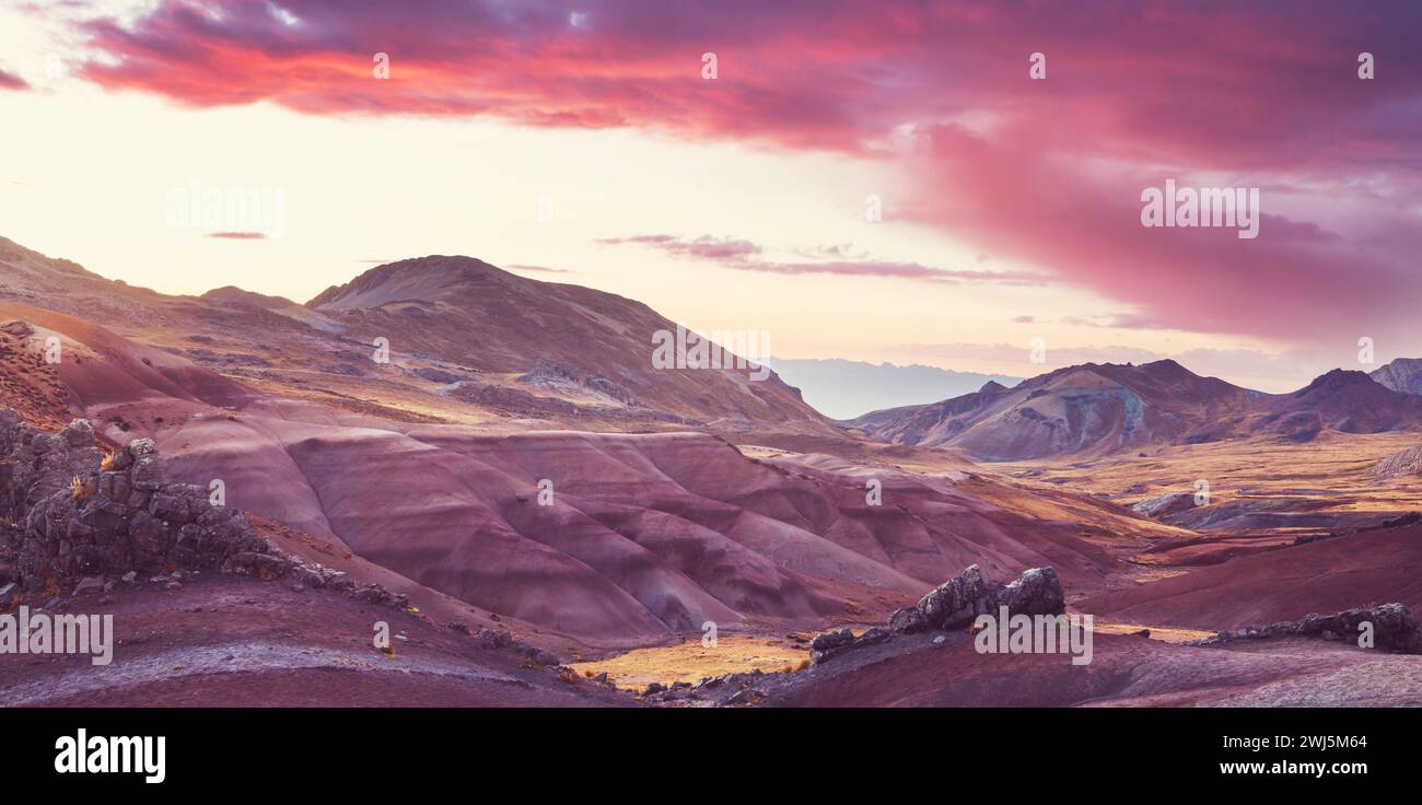 Sunset in andes hi-res stock photography and images - Alamy