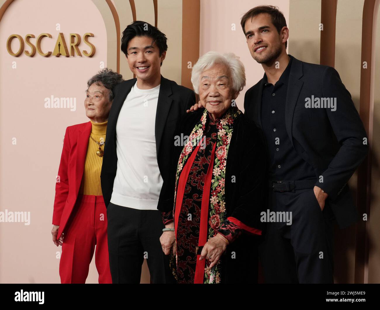 Los Angeles, USA. 12th Feb, 2024. (L-R) Chang Li Hua, Sean Wang, Yi Yan ...