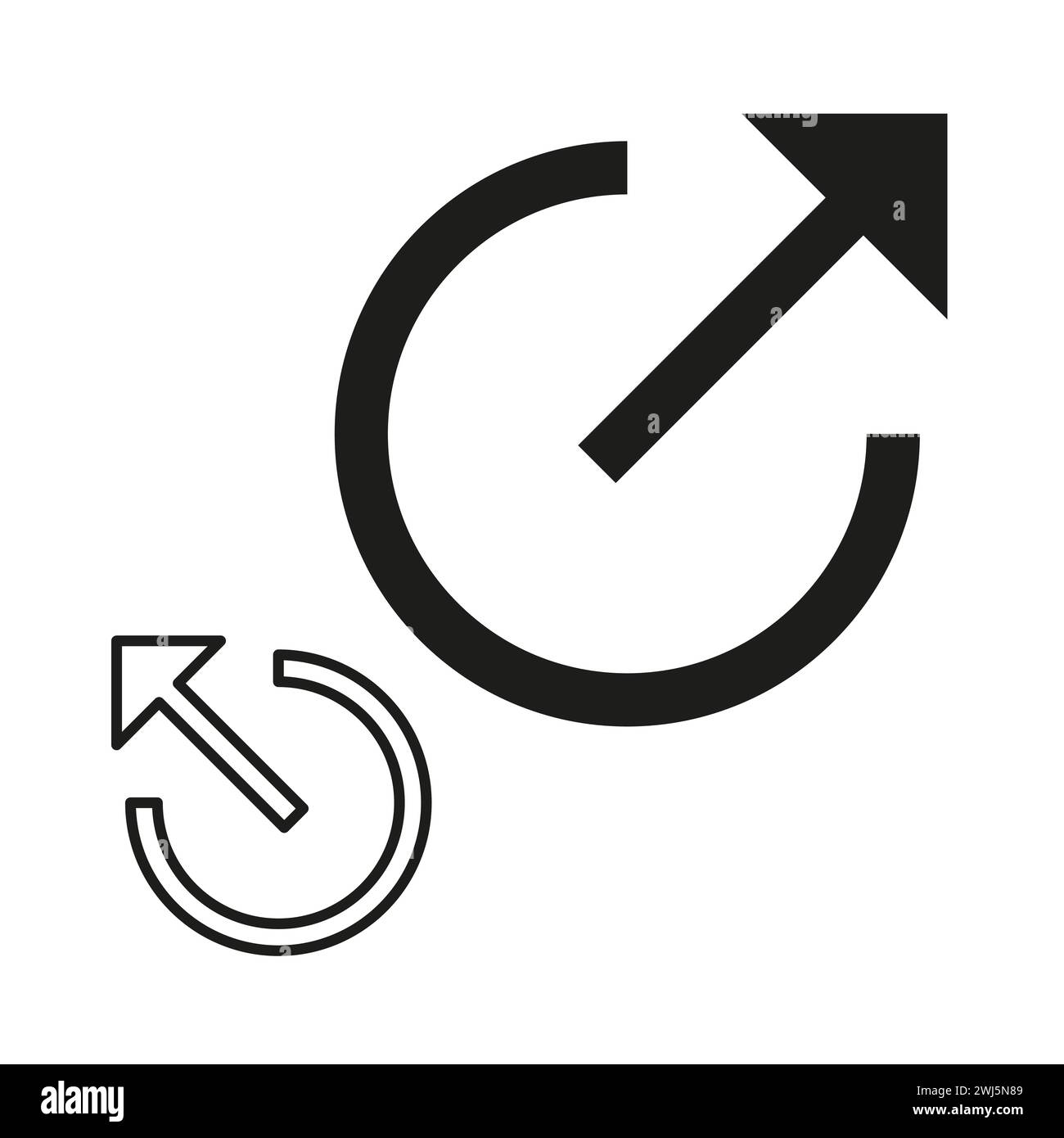 Pointing arrows sign. Arrow direction and navigation symbol. Vector ...