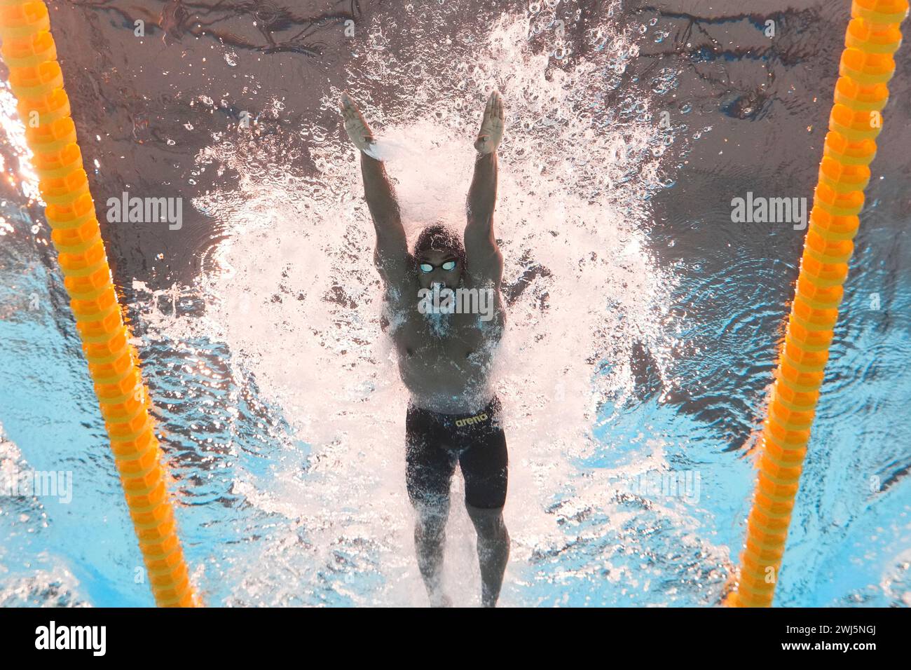 Likhith Selvaraj Prema of India competes in the men's 50-meter ...