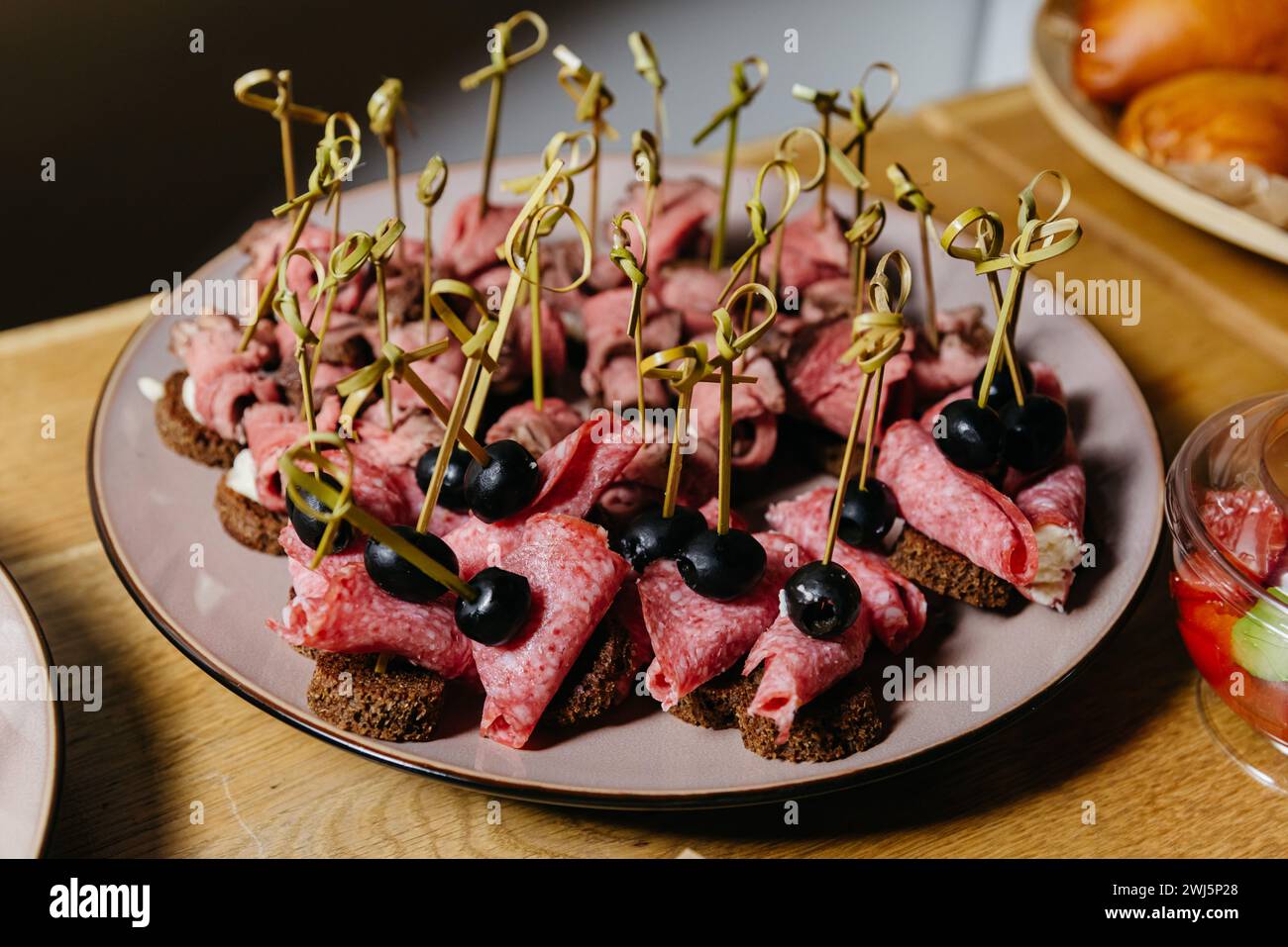 Salami roll ups hi-res stock photography and images - Alamy