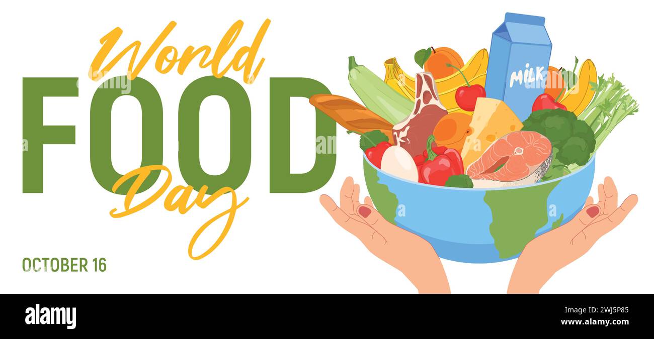 World Food Day. The concept of the importance of food safety ...