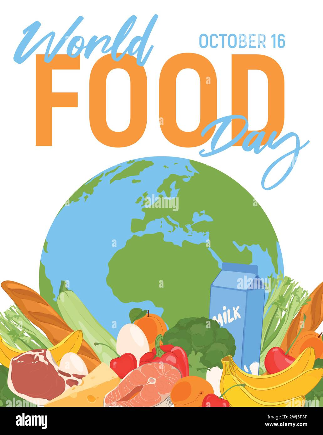 World Food Day. The concept of the importance of food safety ...