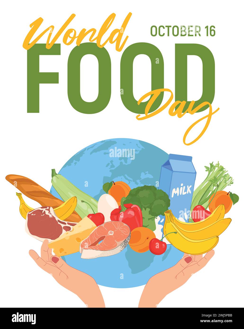 World Food Day. The concept of the importance of food safety ...