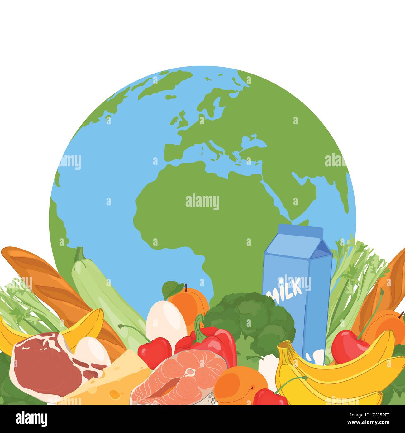 World Food Day. The concept of the importance of food safety ...