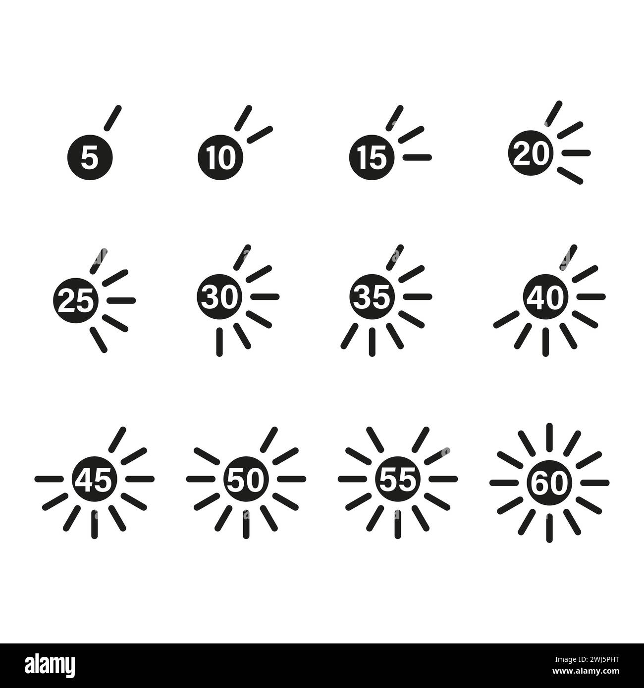 Timer icons 10 minute hi-res stock photography and images - Alamy