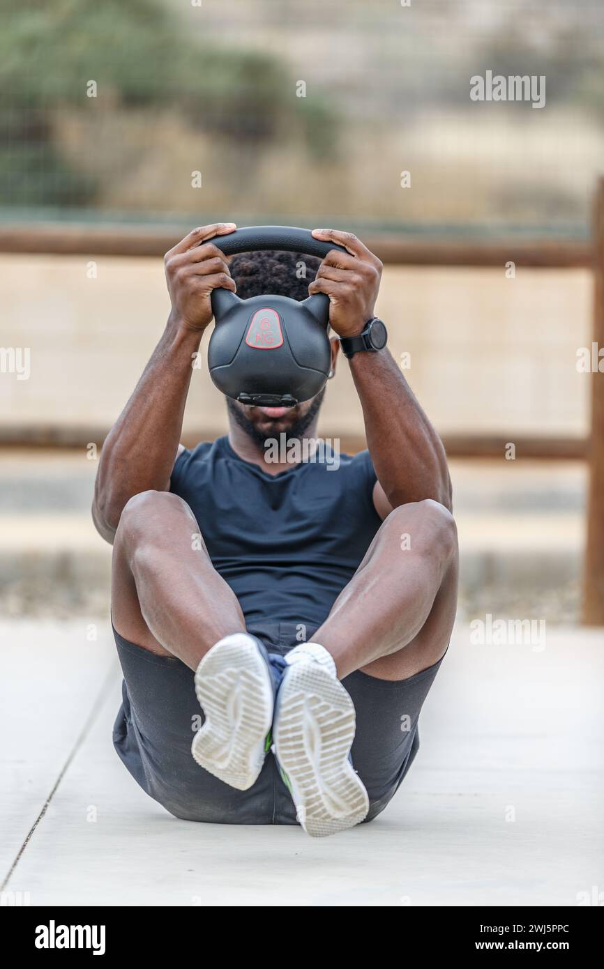 Anonymous fit african american sporty hi-res stock photography and ...