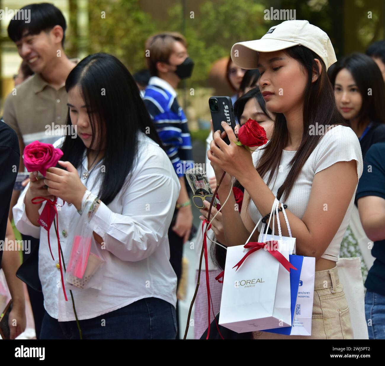 L'Oréal brand promotion for valentine's day 2024 in central Bangkok ...