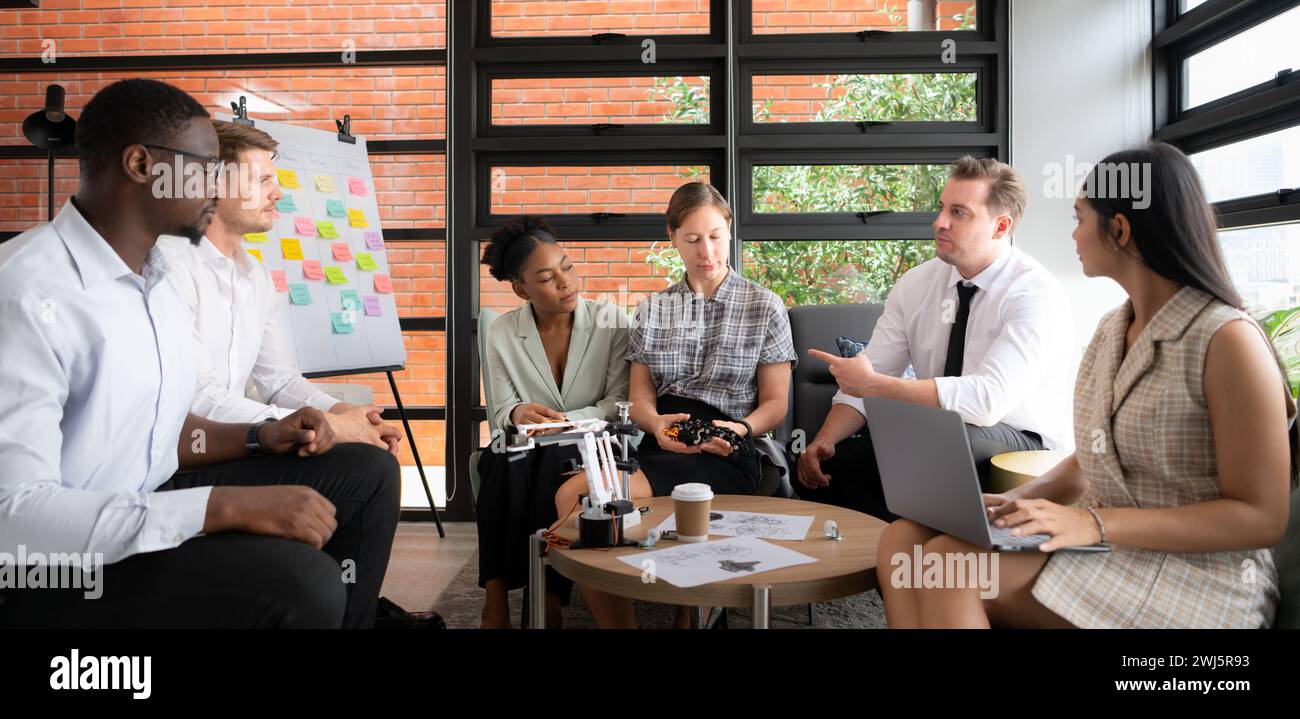 Group of diverse business people working together in the office ...