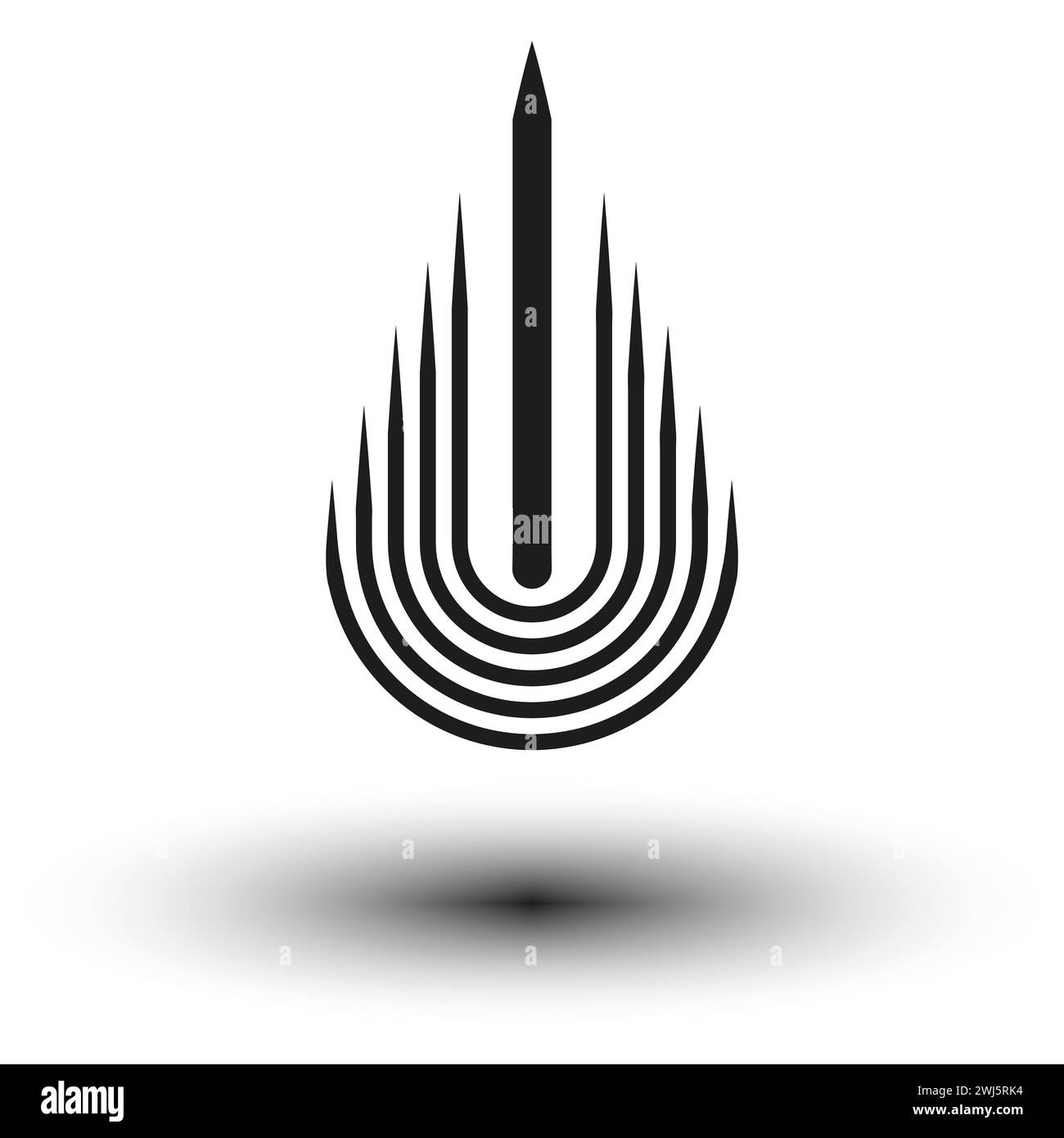 sharp shape abstract logo. Vector illustration. EPS 10 Stock Vector ...