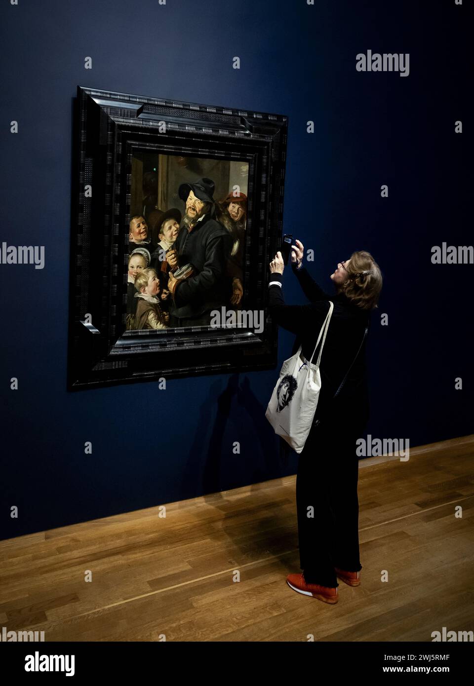 AMSTERDAM - The painting “The junk pot player” during a press preview ...