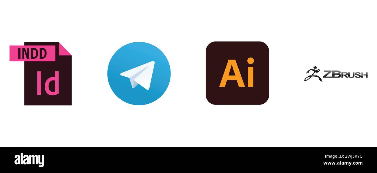 ADOBE INDESIGN FILE ICON, TELEGRAM, ADOBE ILLUSTRATOR CC, ZBRUSH ...