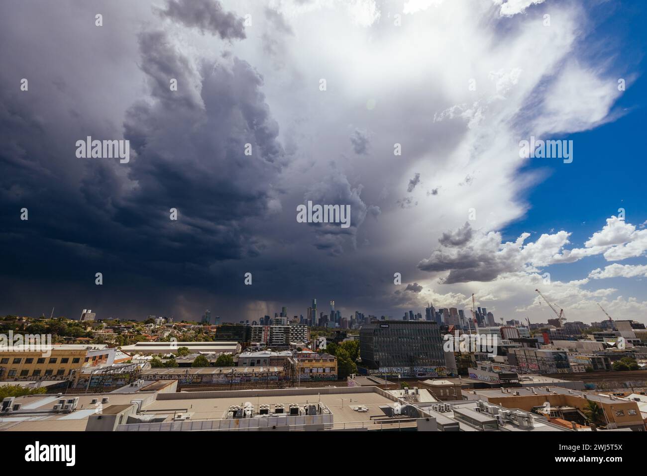 Melbourne Summer Storms in Australia Stock Photo - Alamy