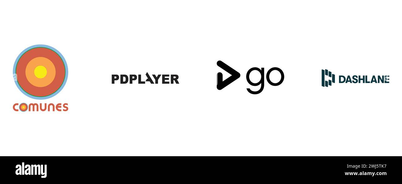 PDPLAYER, DASHLANE, COMUNES, GOCD. vector icons on isolated background ...