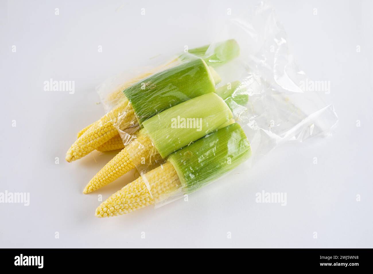 baby corn on close up shot Stock Photo - Alamy