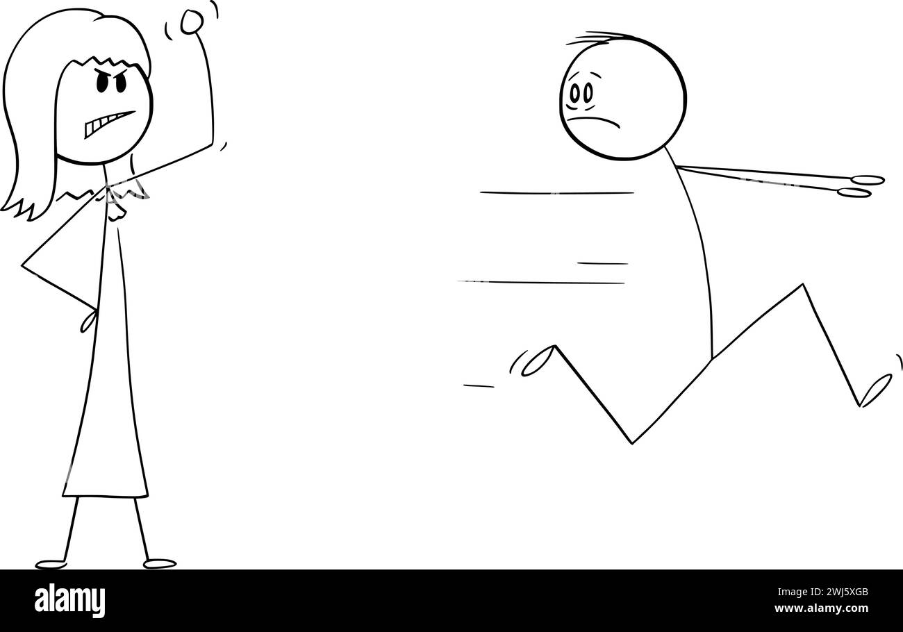 Stickman Running Away