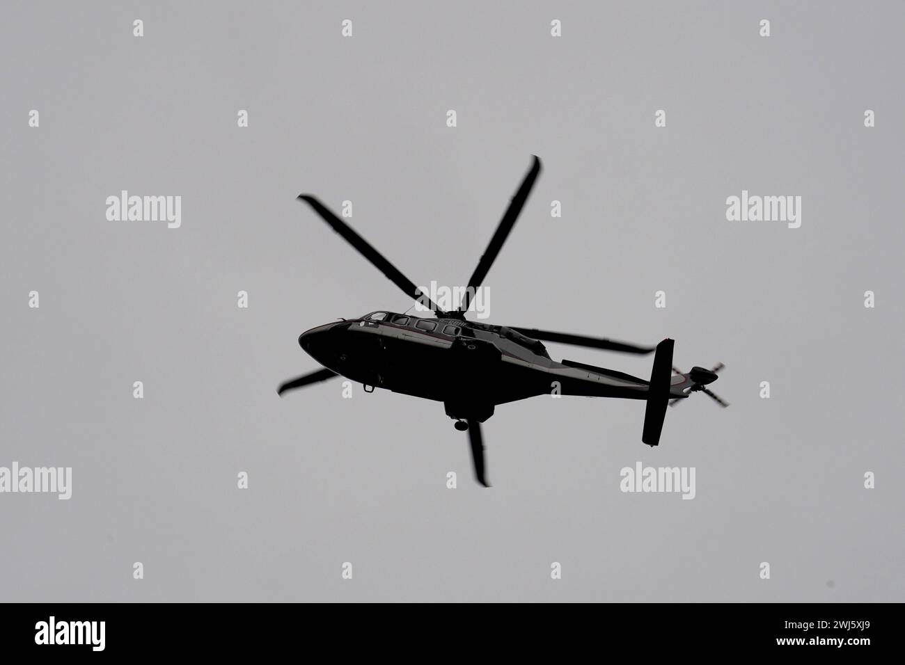 The royal helicopter carrying King Charles III and Queen Camilla ...