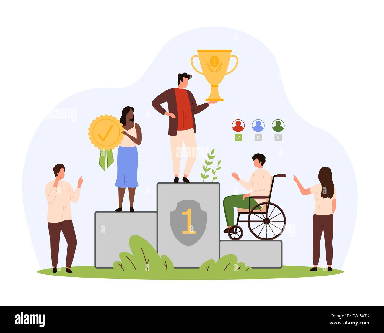 Work place discrimination Stock Vector Images - Alamy