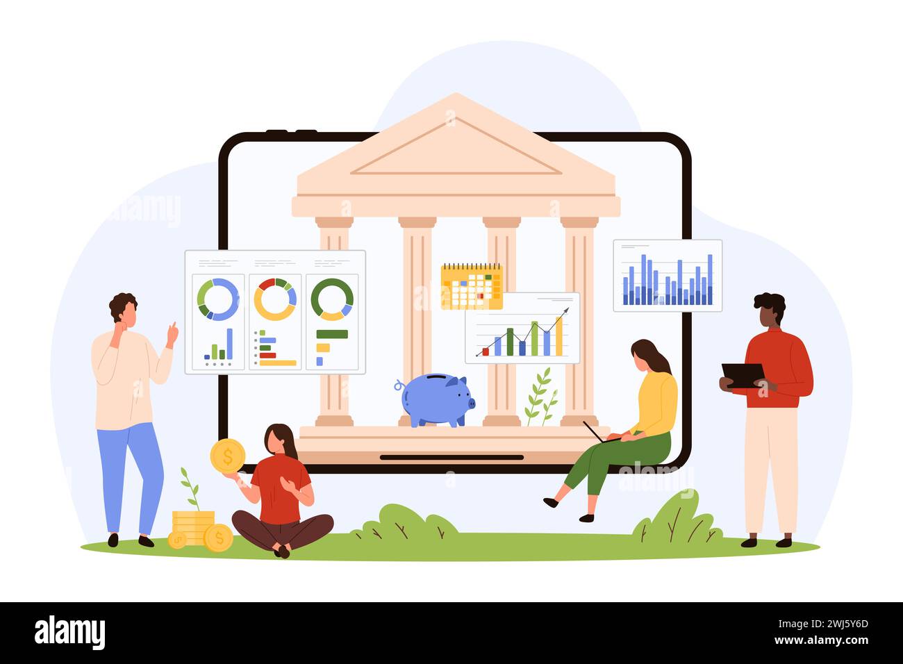 Bank account application for money transaction and online payment ...