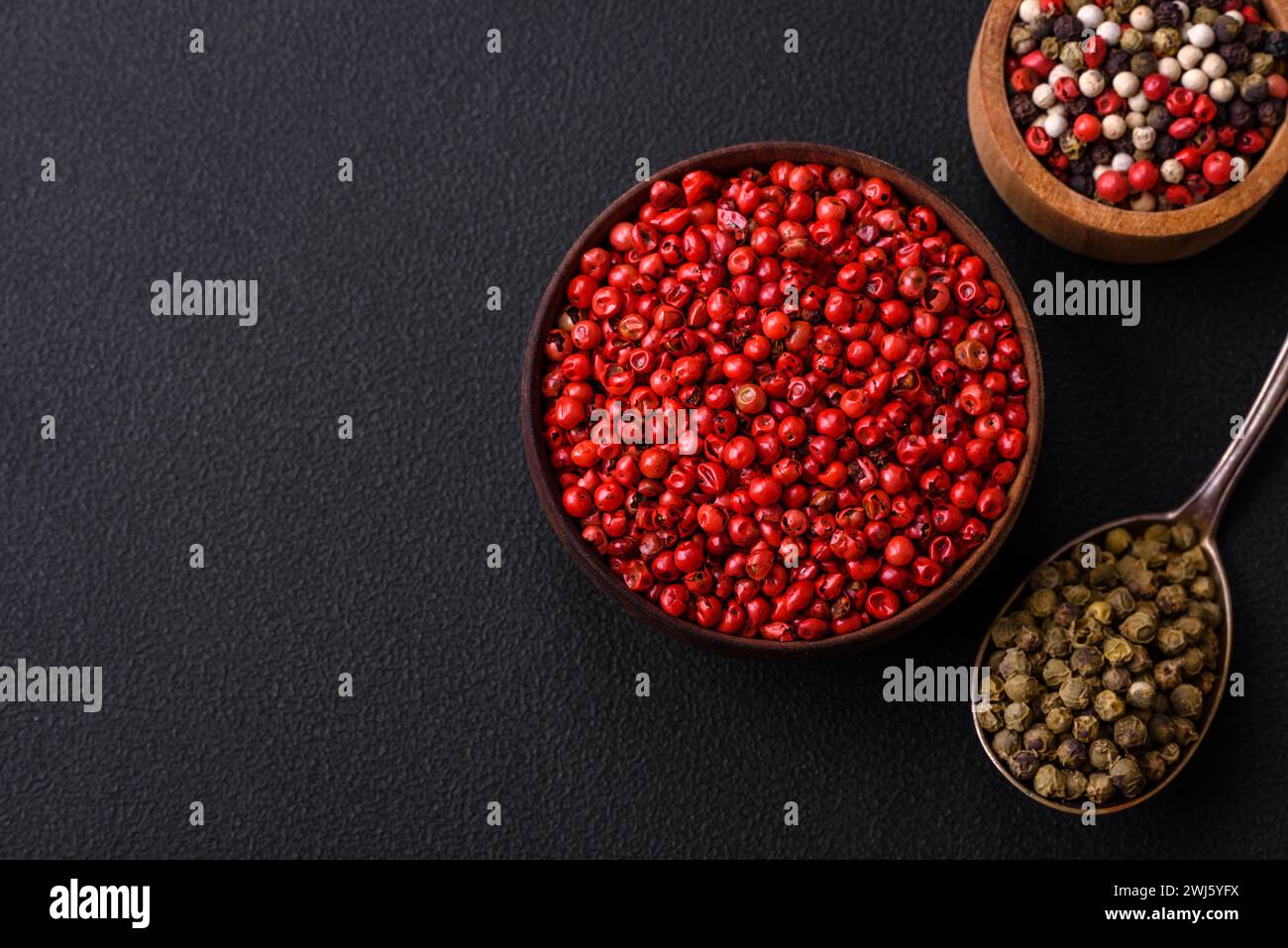 Composition, concept, consisting of several types of different colors ...