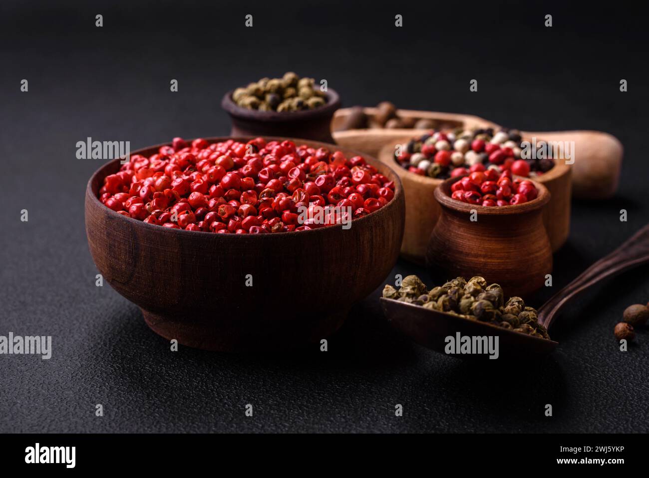 Composition, concept, consisting of several types of different colors ...