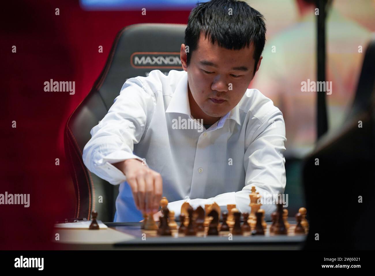 Wangels, Germany. 12th Feb, 2024. Chess: Freestyle Chess G.O.A.T. Challenge, chess tournament ...