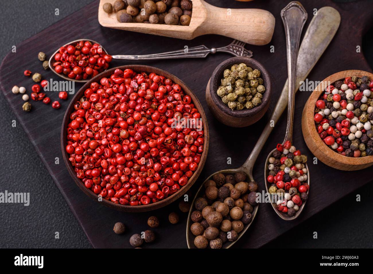 Composition, concept, consisting of several types of different colors ...