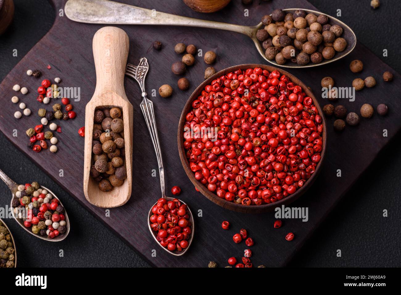 Composition, concept, consisting of several types of different colors ...