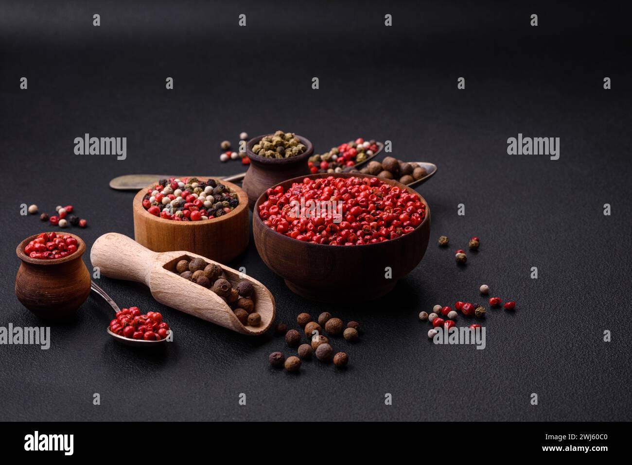 Composition, concept, consisting of several types of different colors ...